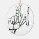 Los Angeles Hand Sign Ceramic Ornament | Zazzle