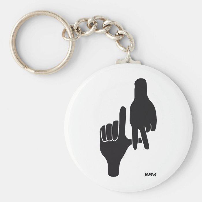 LOS ANGELES LA HAND SIGN KEYCHAIN | Zazzle