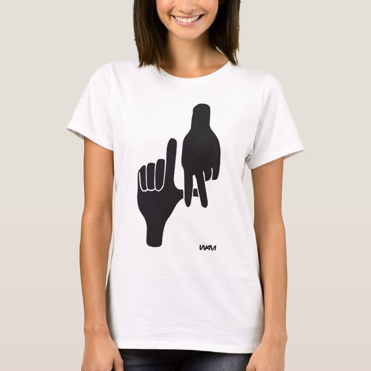 LOS ANGELES LA HAND SIGN T-Shirt | Zazzle