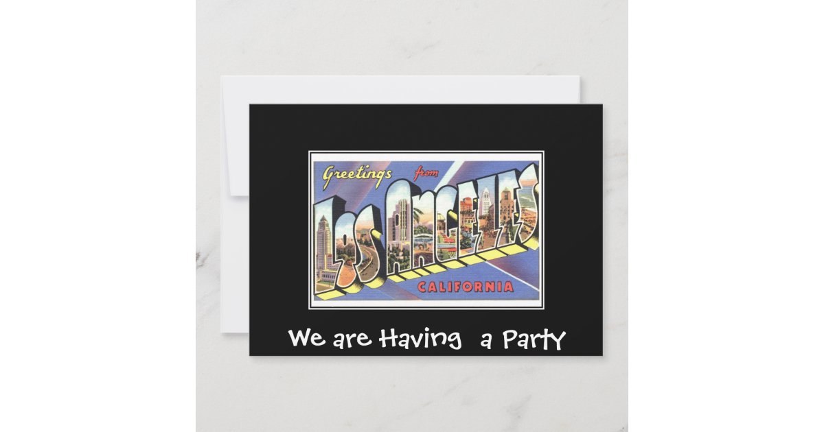 Los Angeles Private Party Invitation | Zazzle