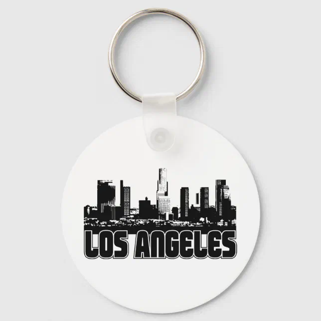 Los Angeles Skyline Keychain | Zazzle