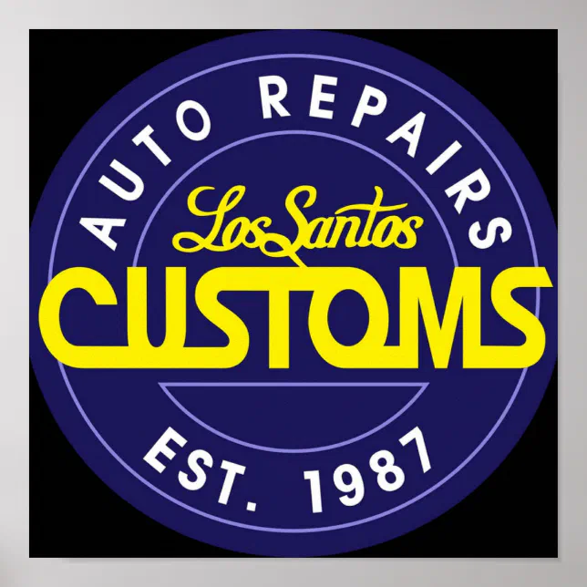 Los Santos Customs Poster | Zazzle