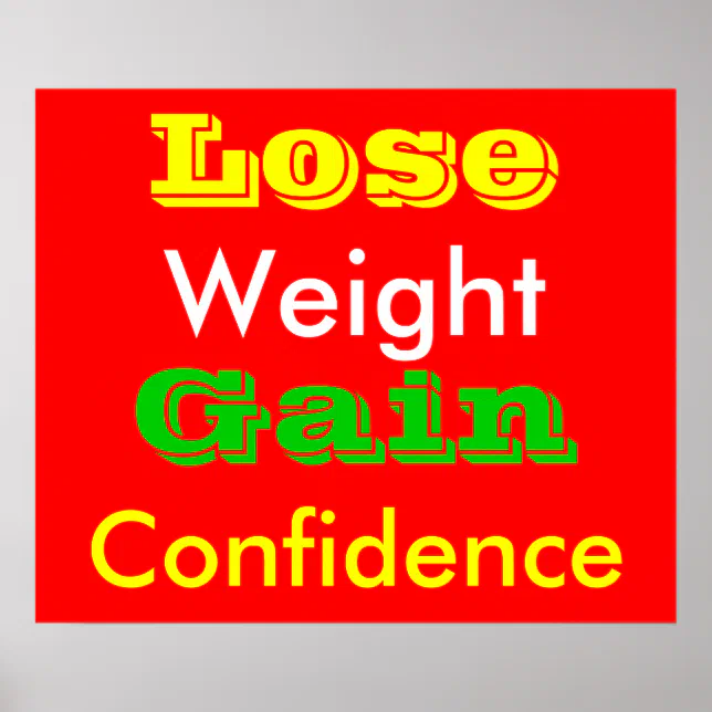Lose weight poster | Zazzle