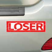 Loser Stamp Bumper Sticker | Zazzle