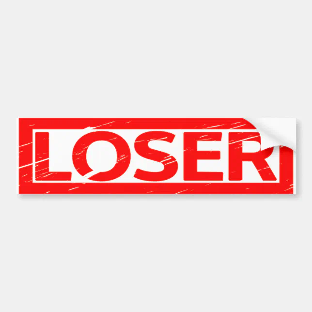 Loser Stamp Bumper Sticker | Zazzle