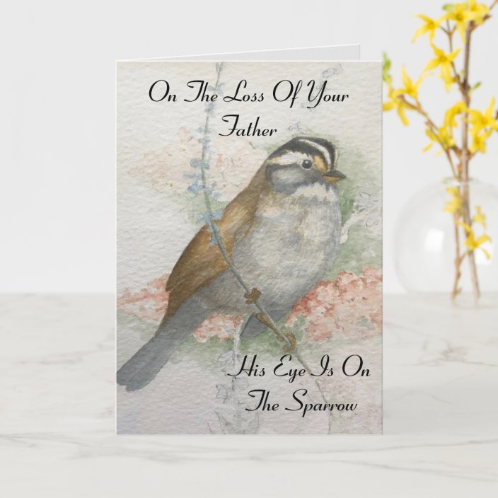 Loss Of Father Religious Sympathy Card | Zazzle.com