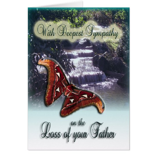 Loss of Father - With Deepest Sympathy Card | Zazzle.com