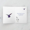 Loss of wife, sympathy card, flying birds card | Zazzle