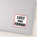 Lost and Found sign Sticker | Zazzle