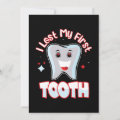 Lost First Tooth Cute Congratulation Invitation | Zazzle