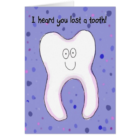 Lost Tooth Teeth Smile Child Congratulations Card | Zazzle.com