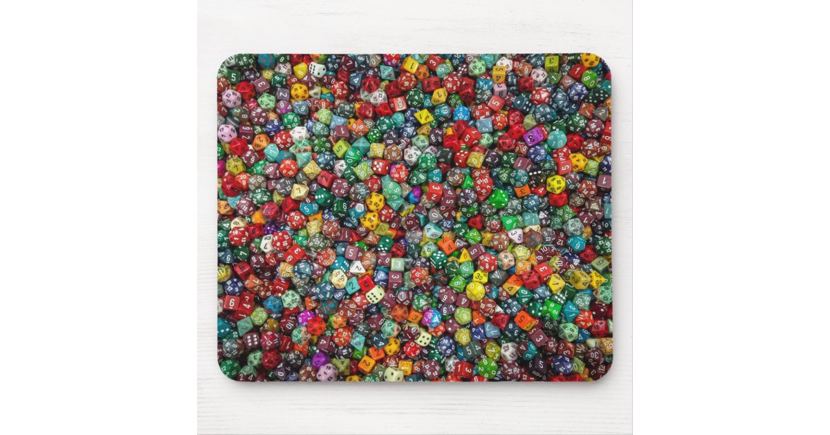 Lots of dice! mouse pad | Zazzle