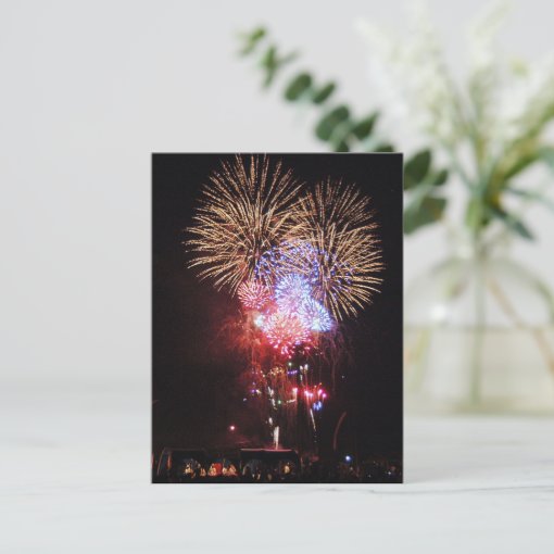 Lots of Fireworks Postcard | Zazzle