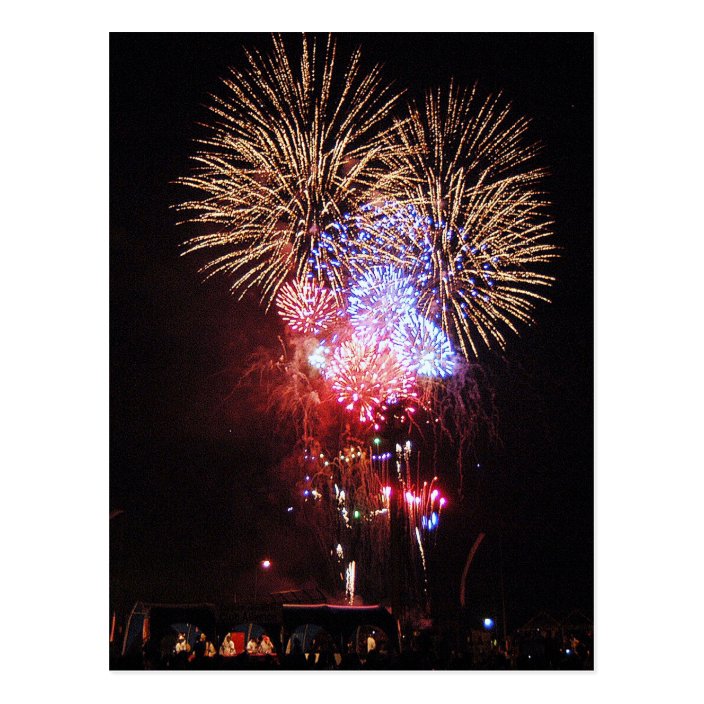 Lots of Fireworks Postcard | Zazzle.com