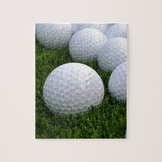 Lots of Golf Balls on the Grass Jigsaw Puzzle | Zazzle.com