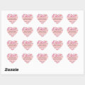 Lots of Hearts Made with Love By Sticker | Zazzle