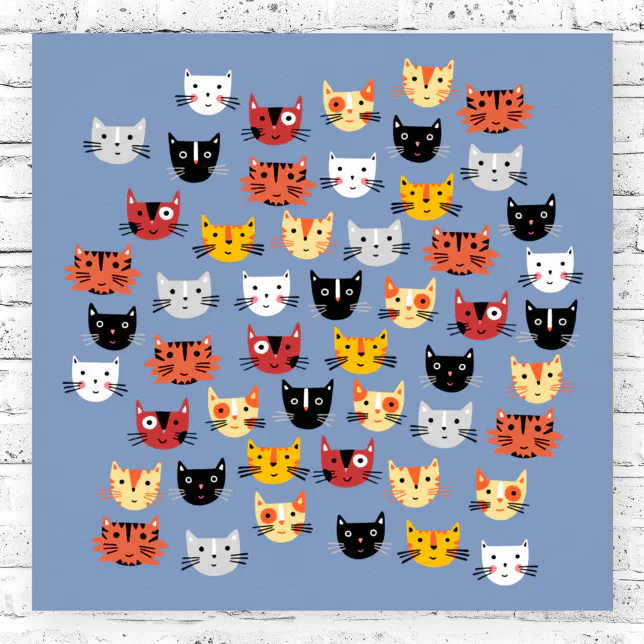 Lots of Kitty Cats Poster | Zazzle