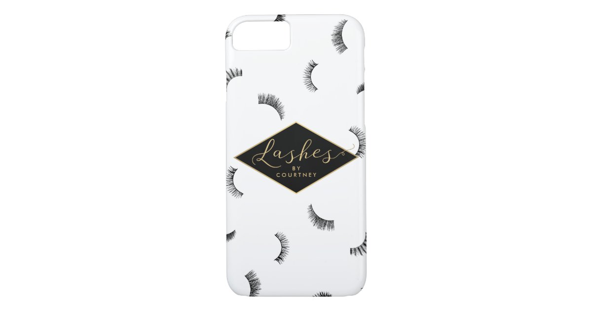 Lots of Lashes Pattern Lash Salon Personalized Case-Mate iPhone Case ...