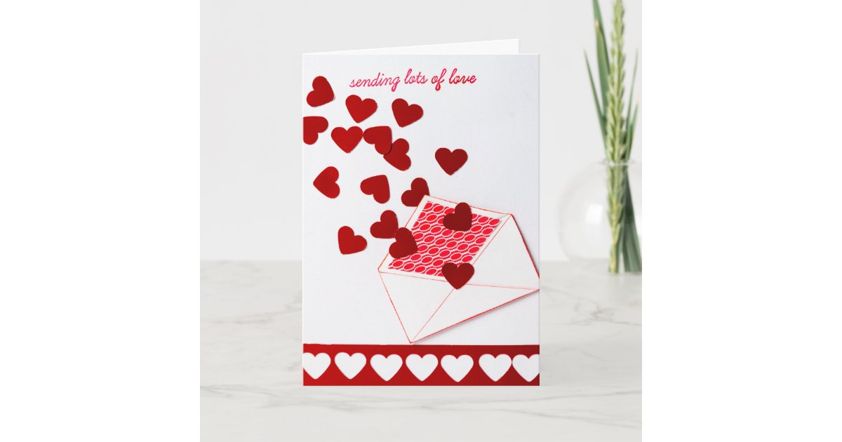 Lots Of Love Valentine's Day Card | Zazzle