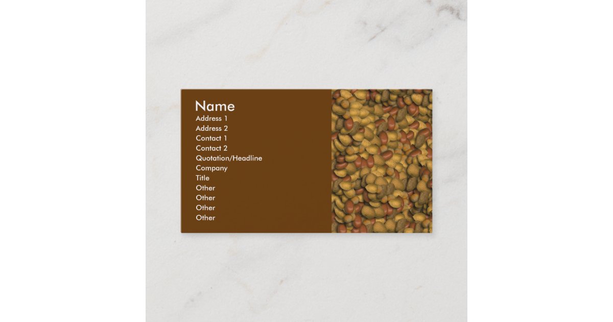 Lots of Nuts Business Card | Zazzle