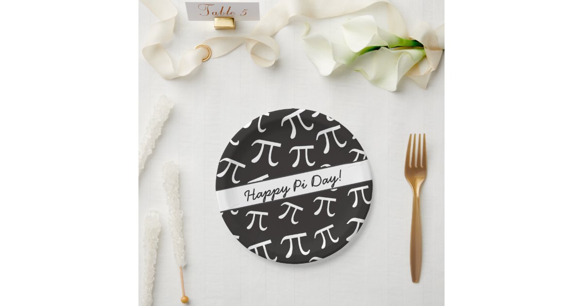 Lots of Pi - Math - Happy Pi Day Paper Plate | Zazzle