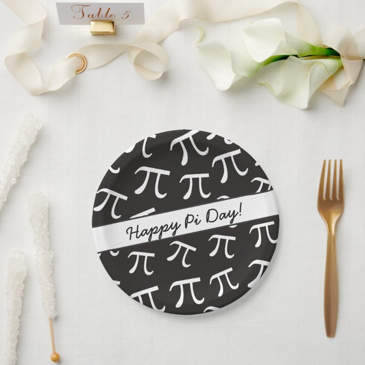 Lots of Pi - Math - Happy Pi Day Paper Plate | Zazzle