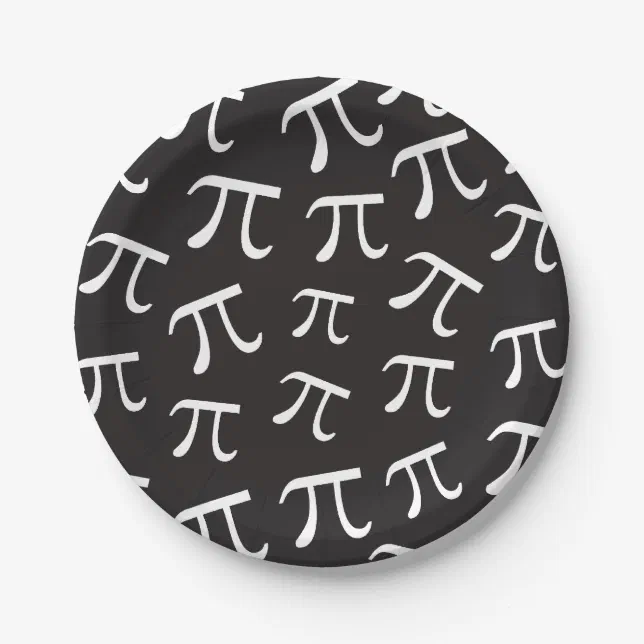Lots of Pi Symbols - Math Themed Paper Plate | Zazzle