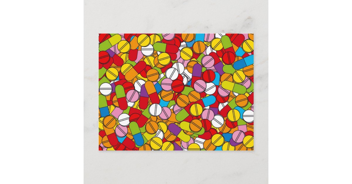 Lots of Pills Postcard | Zazzle
