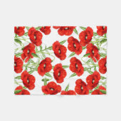 Lots of Red Poppies Fleece Blanket | Zazzle