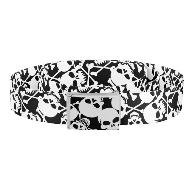 Lots of skulls belt | Zazzle