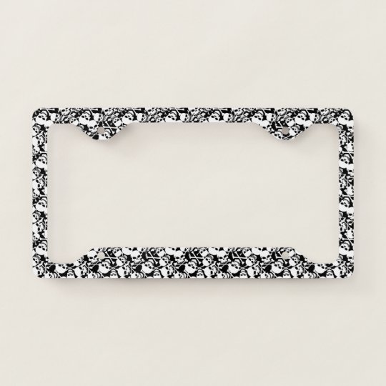 Lots of skulls license plate frame | Zazzle.com