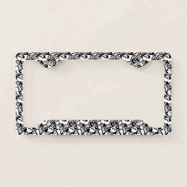 Lots of skulls license plate frame | Zazzle