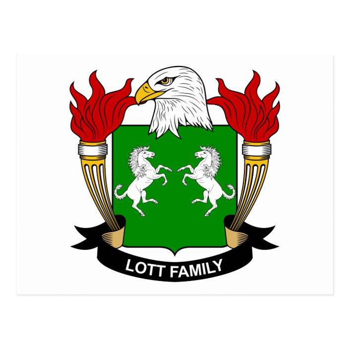 Lott Family Crest Postcard | Zazzle.com