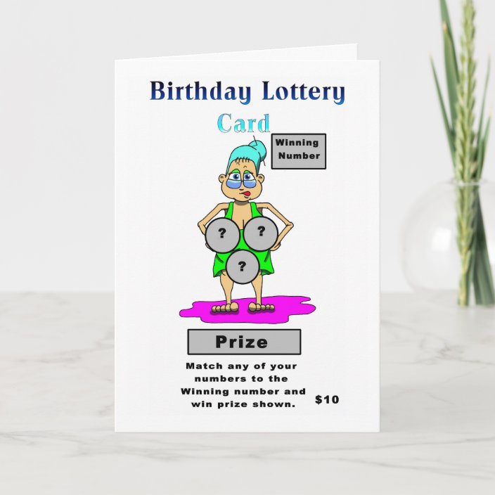Lottery Birthday Card | Zazzle.com