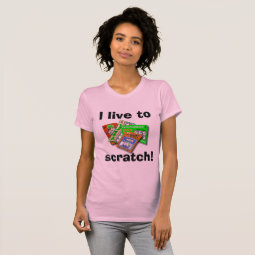 Lottery Scratch-Off light shirt | Zazzle