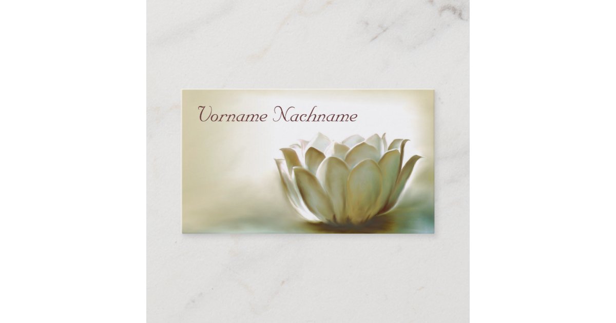 Lotus Business Card | Zazzle