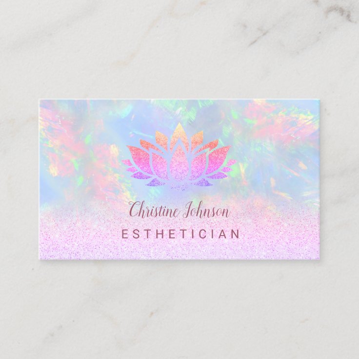 lotus design business card | Zazzle