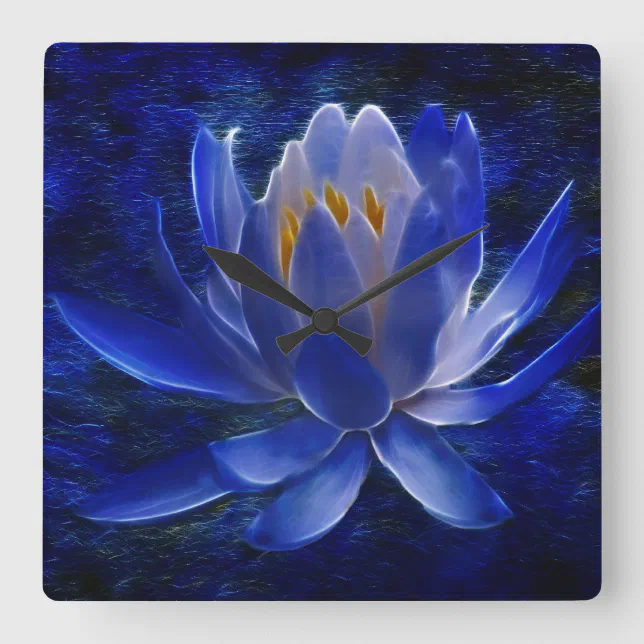 Lotus flower and its meaning square wall clock | Zazzle
