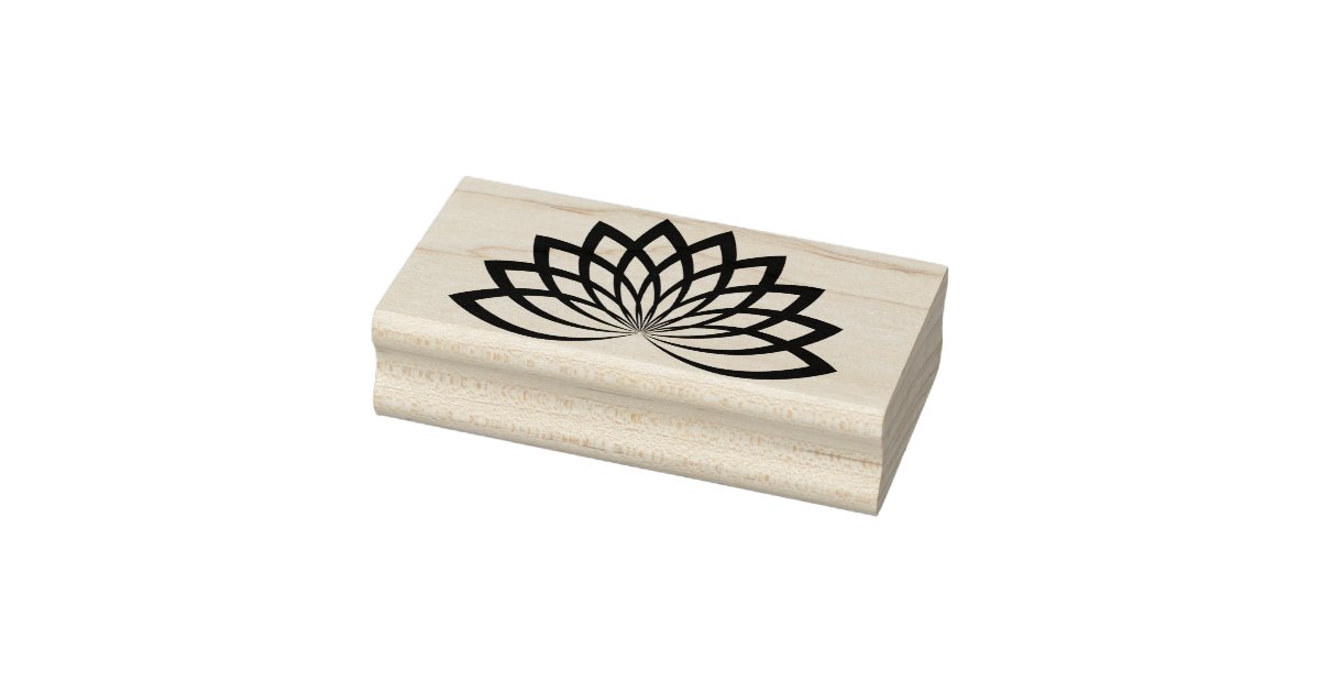 lotus flower art stamp | Zazzle