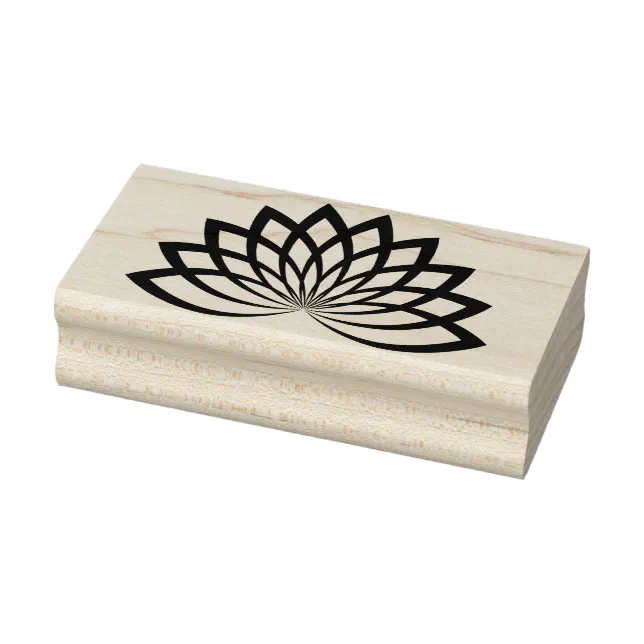 lotus flower art stamp | Zazzle