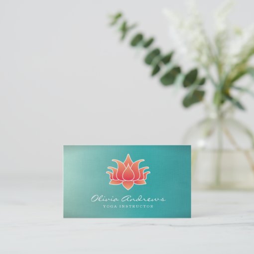 Lotus Flower Business Card | Zazzle