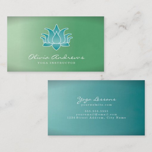 Lotus Flower Business Card | Zazzle