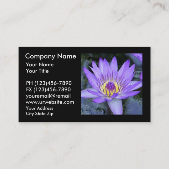 Lotus Flower Business Cards | Zazzle.com