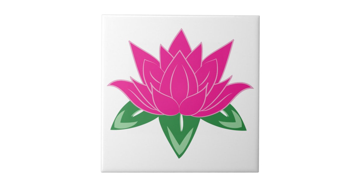 Lotus Flower Ceramic Tile | Zazzle