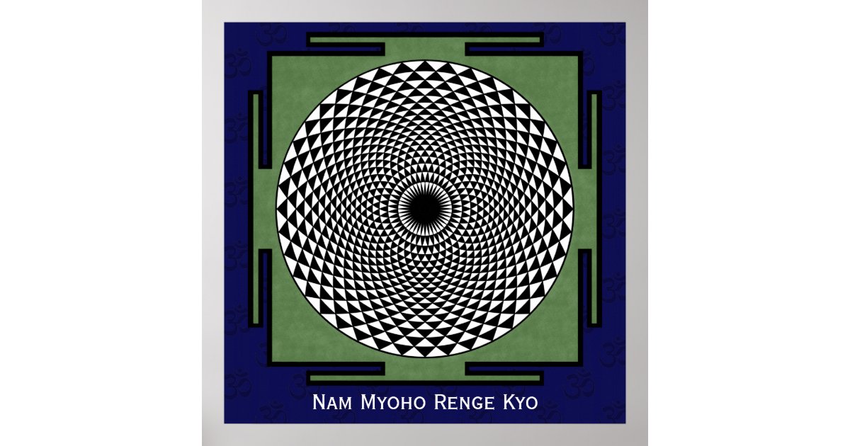 Lotus flower meditation wheel poster | Zazzle