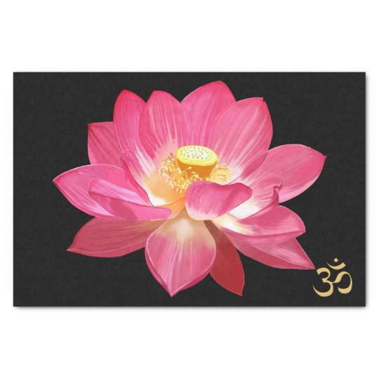 Lotus Flower Om Tissue Paper Tissue Paper | Zazzle.com