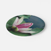 Lotus Flower Pink Blossom Custom Paper Plates 7 in | Zazzle