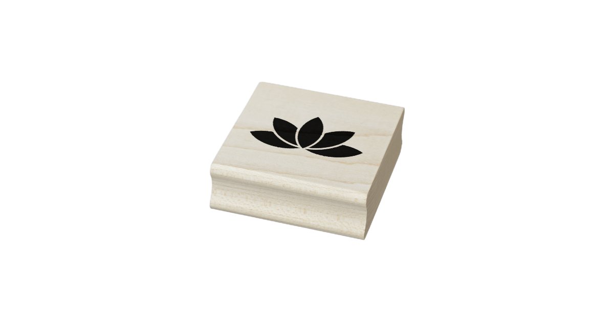 Lotus Flower Rubber Stamp | Zazzle