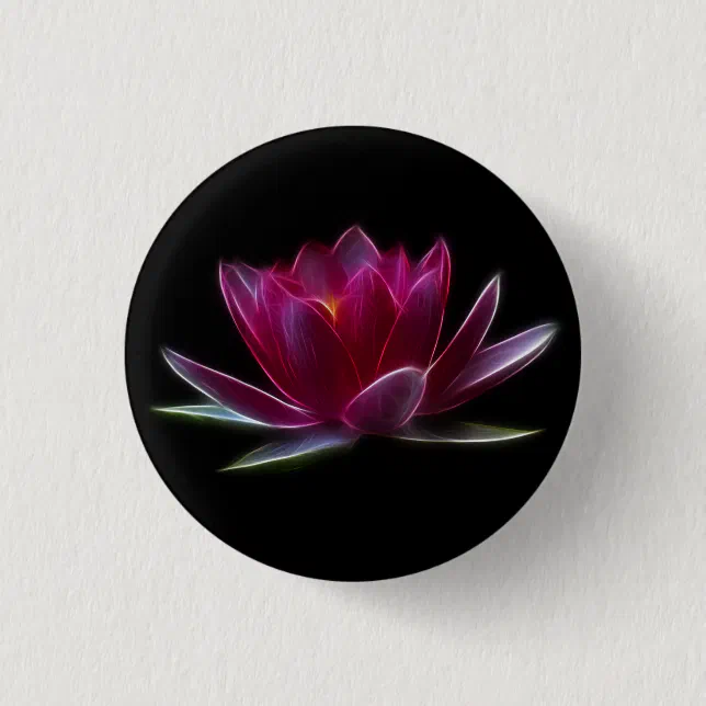 Lotus Flower Water Plant Button | Zazzle