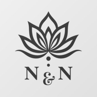 Lotus flower wedding monogram floor decals | Zazzle